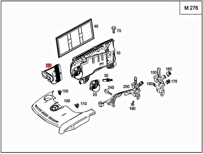 MERCEDES+Mercedes-Benz+OEM+Air+Cleaner+Intake-inlet+Duct+Tube+Hose+ ...
