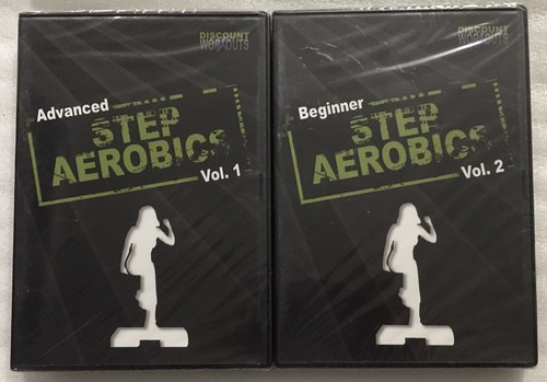 Step Aerobics Beginner Vol. 2 & Advanced Vol. 1 DVD Lot NEW SEALED ...