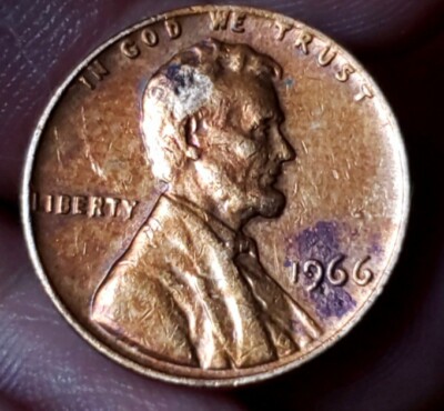 Liberty 1966 One Cent Coin No Mint Mark Free Shipping | eBay