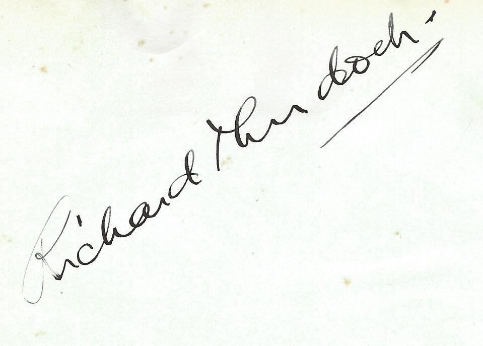 RICHARD MURDOCH ENGLISH ACTOR 1907-1990 RARE ORIGINAL AUTOGRAPH BOOK ...