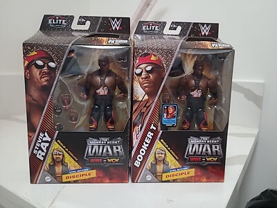 WWE Elite WCW Monday Night War Booker T & Stevie Ray Harlem Heat Mattel ...