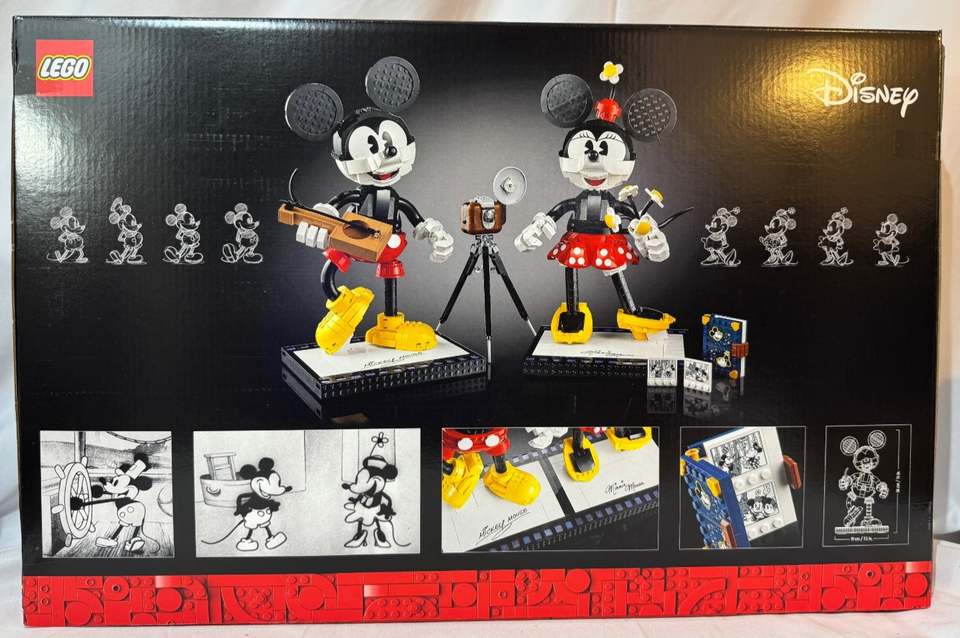 LEGO Disney 43179 Mickey Mouse & Minnie Mouse Buildable Characters -NEW ...
