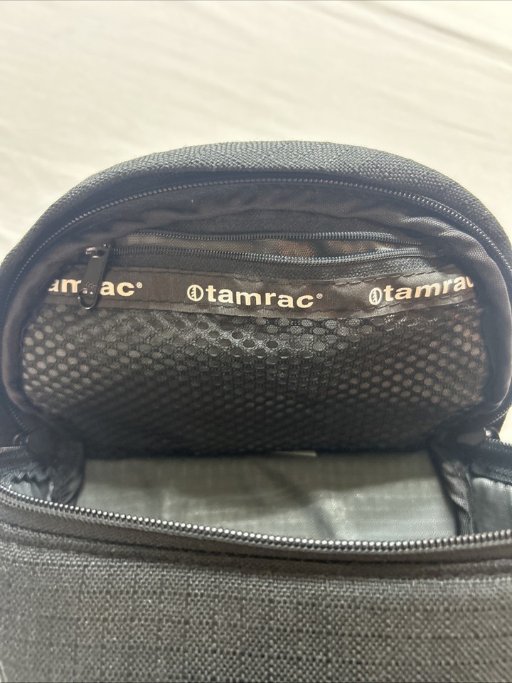 Vtg TAMRAC Tele-Zoom Camera Bag Model 517 Black Holster Triangle Made ...