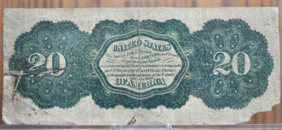 Extremely Rare 1862 20 Dollar Demand Note - Contemporary Counterfeit ...