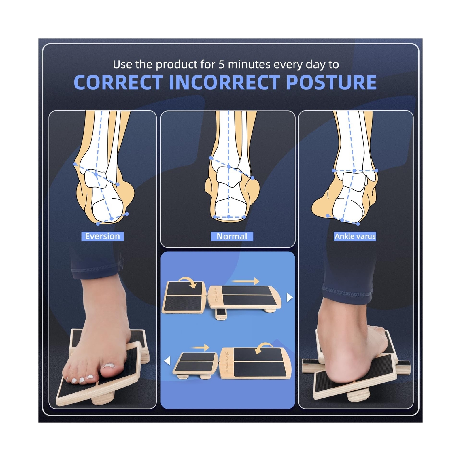 Ankle Foot Strengthener Exerciser for Sprained. Single Leg Balance ...