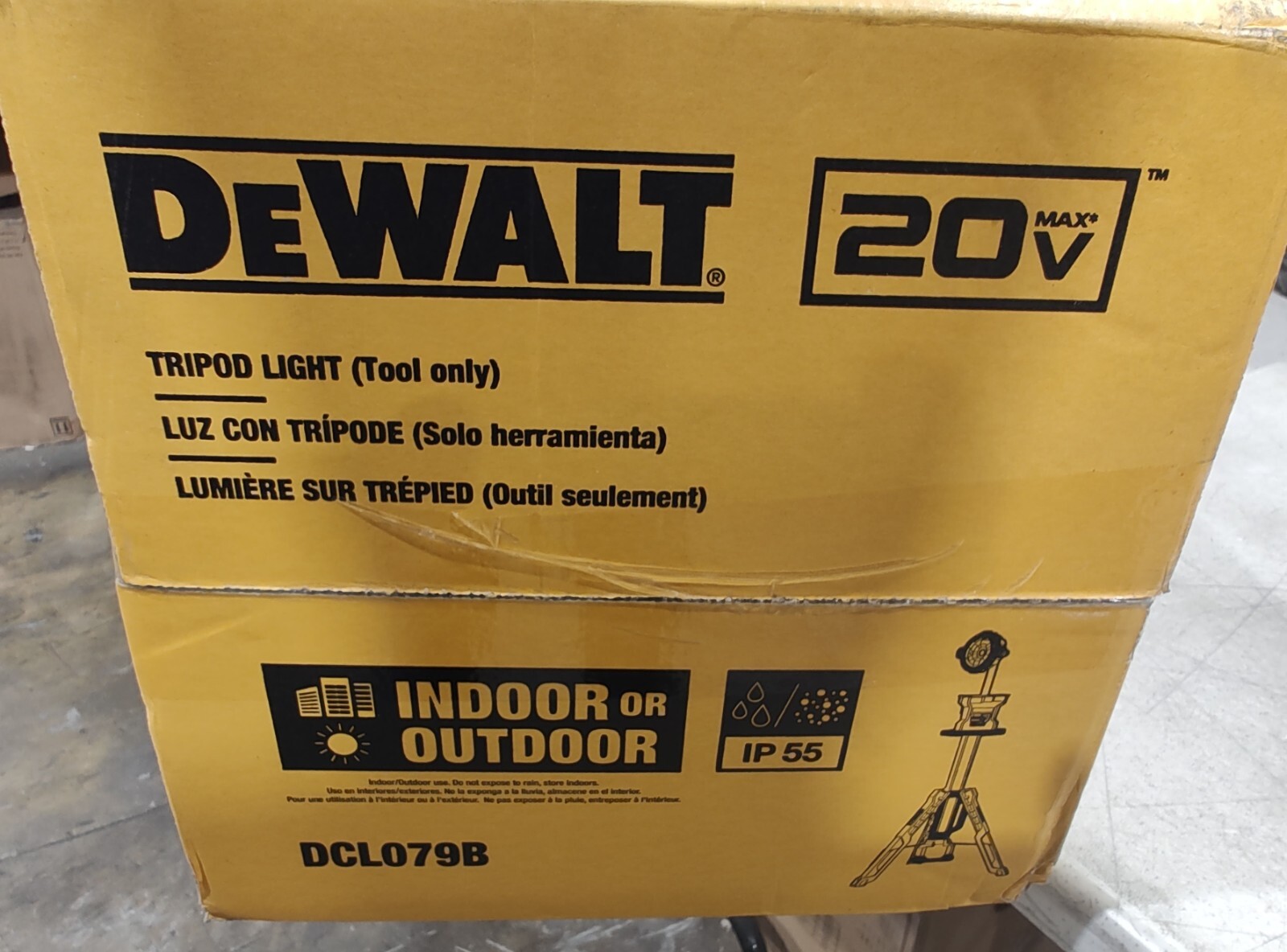 DEWALT DCL079B 20V Max Cordless Tripod Light - Bare Tool for sale ...