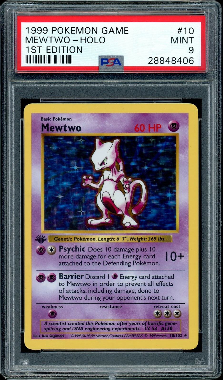 Mewtwo Card Original