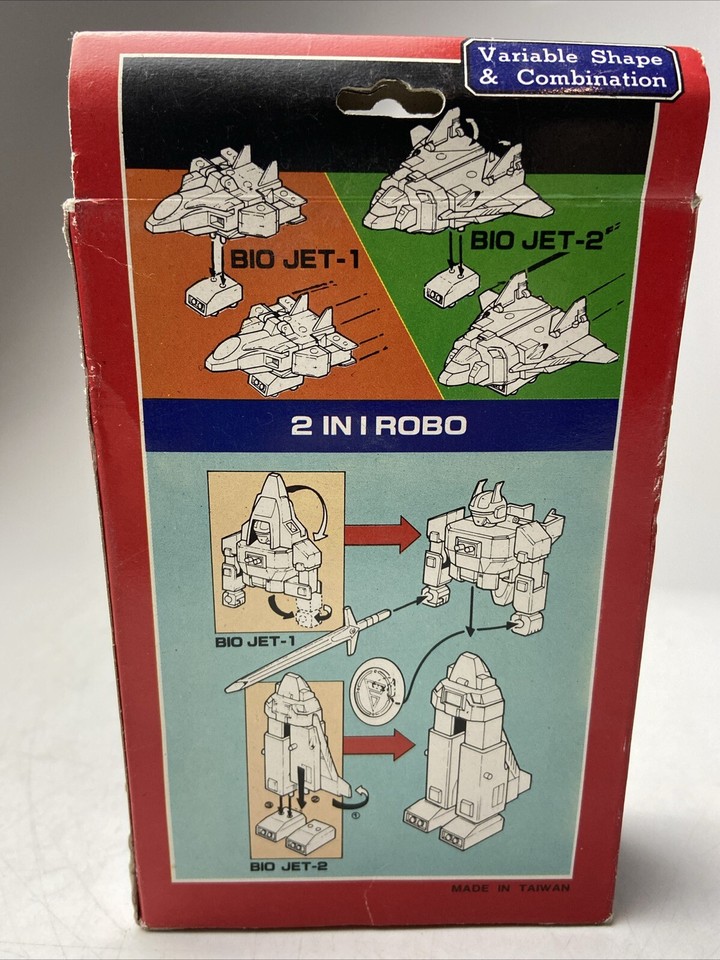 RARE 1985 BIO ROBO 2-in-1 Bio Jet Robot Made in Taiwan Vintage Sealed ...
