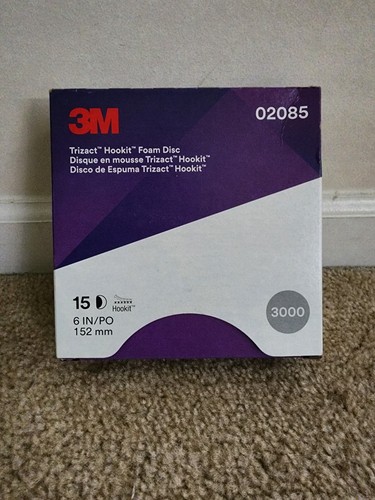 3M Trizact 02085 P3000 Grit 6" Hookit Foam Discs (1 Disc) FAST SHIPPING ...