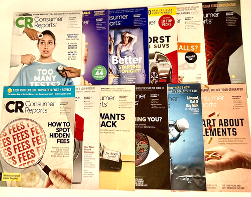 Lot of 12 CR Consumer Reports 2019 January-December Magazines | eBay