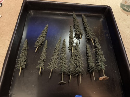 Vintage Life Like Model Trees Scenery Detail Lot HO Scale Train Parts ...