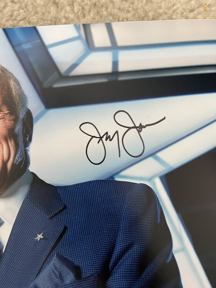 JERRY JONES SIGNED 11x14 PHOTO AUTOGRAPH DALLAS COWBOYS OWNER ...