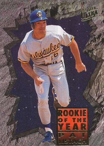 #019 PAT LISTACH # MILWAUKEE BREWERS ROOKIE YEAR BASEBALL CARD FLEER ...
