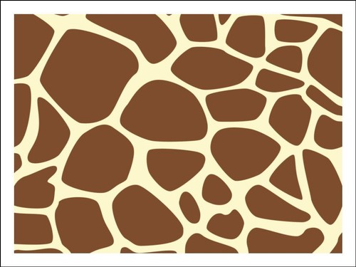 Giraffe Pattern Cake Toppers Edible Icing Animal Print Cake Decoration ...