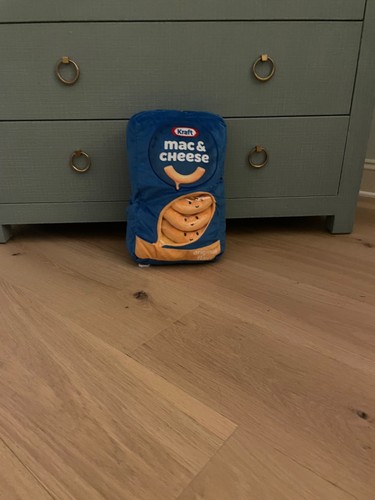 Kraft mac and cheese pillow, new without tags, with 4 small macaronis ...