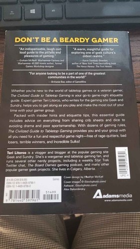New The Civilized Guide to Tabletop Gaming: Rules Every Gamer Must Live ...