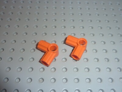 2 x LEGO TECHNIC Orange Angle Connectors 6 ref 32014 / set 8355/42141 ...