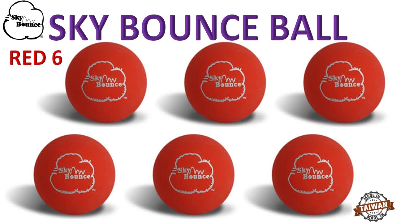 SKY BOUNCE BALL Rubber Balls "RED"- SKY BOUNCE - 6 Balls | eBay