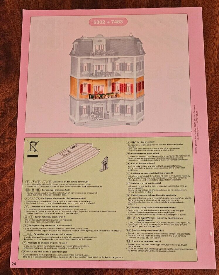 Retired PLAYMOBIL 5302 Large Grand Mansion Chateau Dollhouse. | eBay