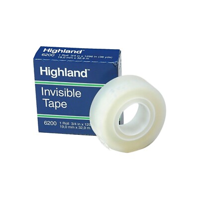 (Lot of 24) 3M Highland Invisible Tape 3/4 x 1296" | eBay