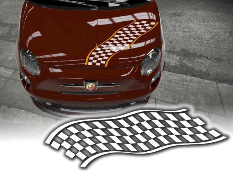Auto Aufkleber Renn flagge Motorhaube Sticker A411 90cm Decals OEM JDM ...