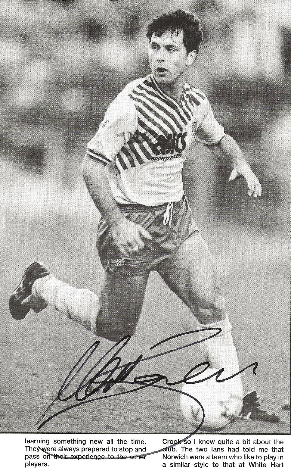 ROBERT FLECK & MARK BOWEN NORWICH CITY FC 1989-1990 SEASON ORIGINAL ...