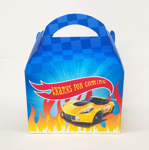 Hot Wheels Cars Personalised Children Party Boxes Gift Favour Bag ...