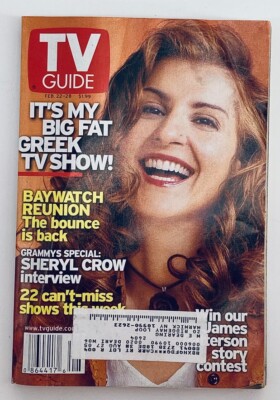TV Guide Magazine February 22 2003 Nia Vardalos & Baywatch Reunion NY ...