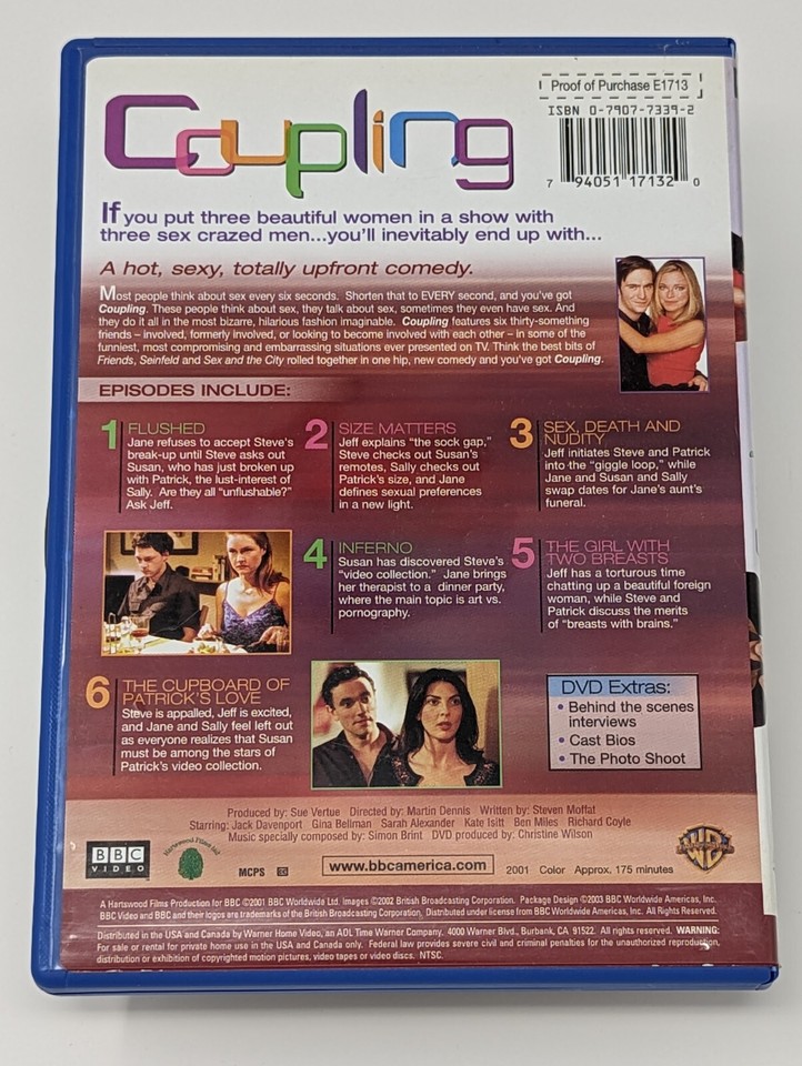 Coupling - The Complete First Season (DVD, 2003) DISC LIKE NEW "O!HOWTHRIFTY" 794051171320 | eBay