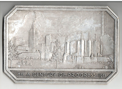 Vtg 1933 Chicago Worlds Fair A Century Of Progress Cardboard/Foil Hot ...