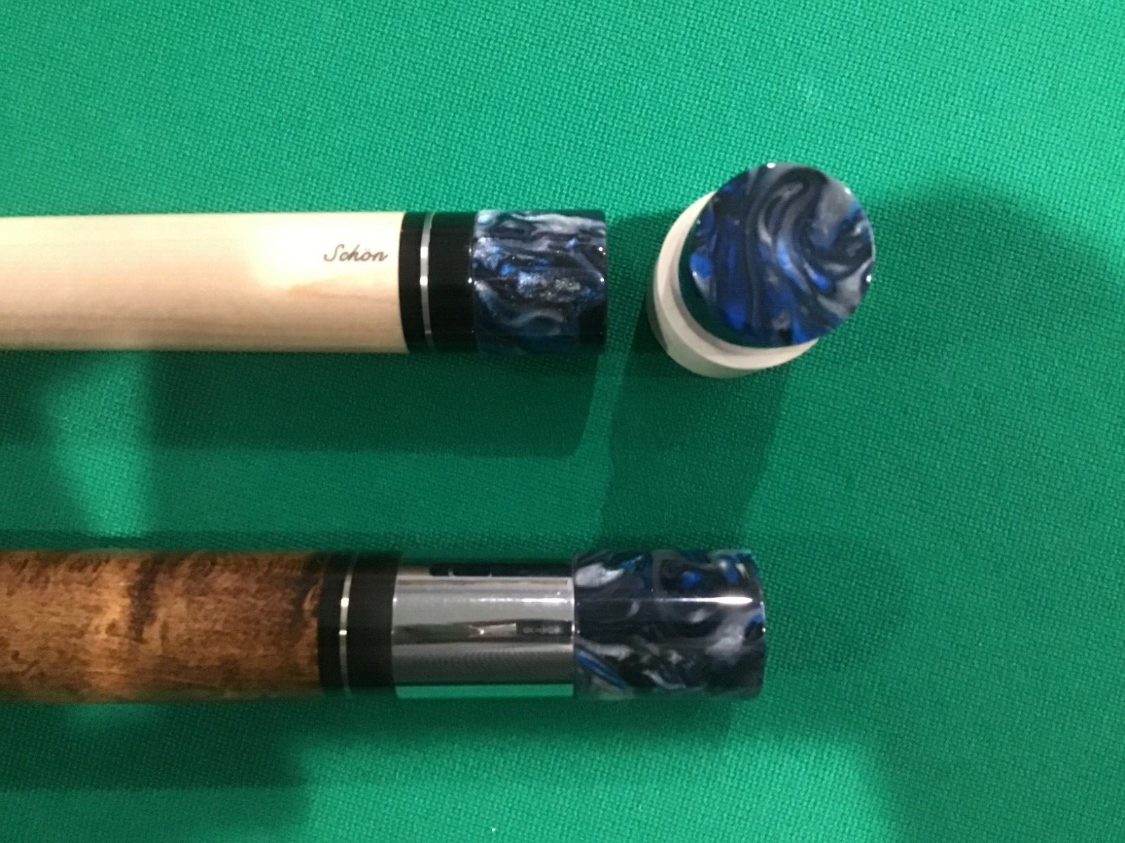 One 5/16 -14 Pin Joint Protector Set : 1 Butt & 2 Shafts for Schon Cue ...