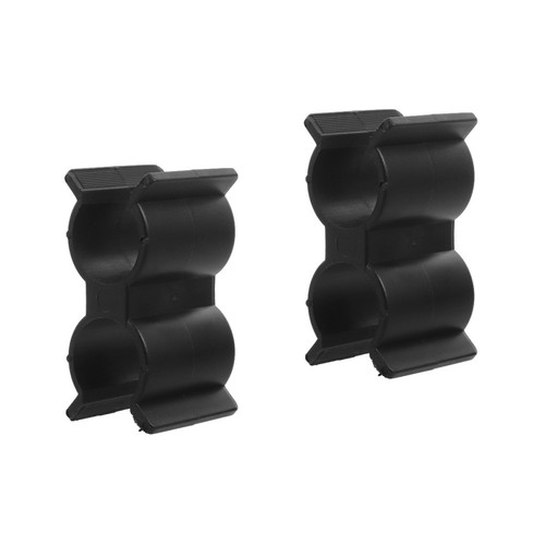 Set of 2 Double Tube Clamp Hardware Accessories Hose Pipe Connectors | eBay