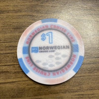 $1 norwegian Cruise Line casino chip wet | eBay