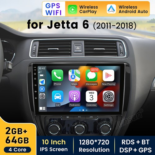 For VW Jetta 2011-2018 Android 14 Car Radio Stereo GPS WIFI Auto ...