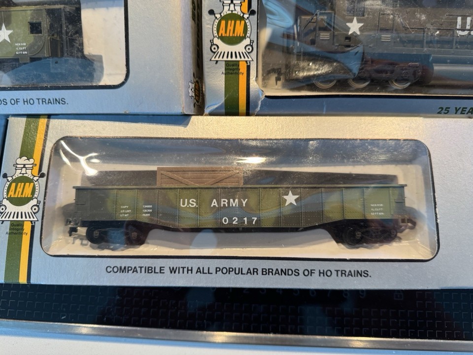AHM HO Scale US Army Train Set NIB | eBay