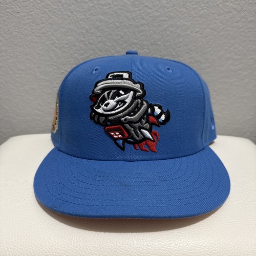MiLB Rocket City Trash Pandas Minors New Era Fitted Blue Hat Pink UV ...