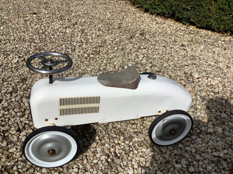 Vintage Style Classic Ride On Metal Toddler/Child/Kid Racing Car. | eBay UK