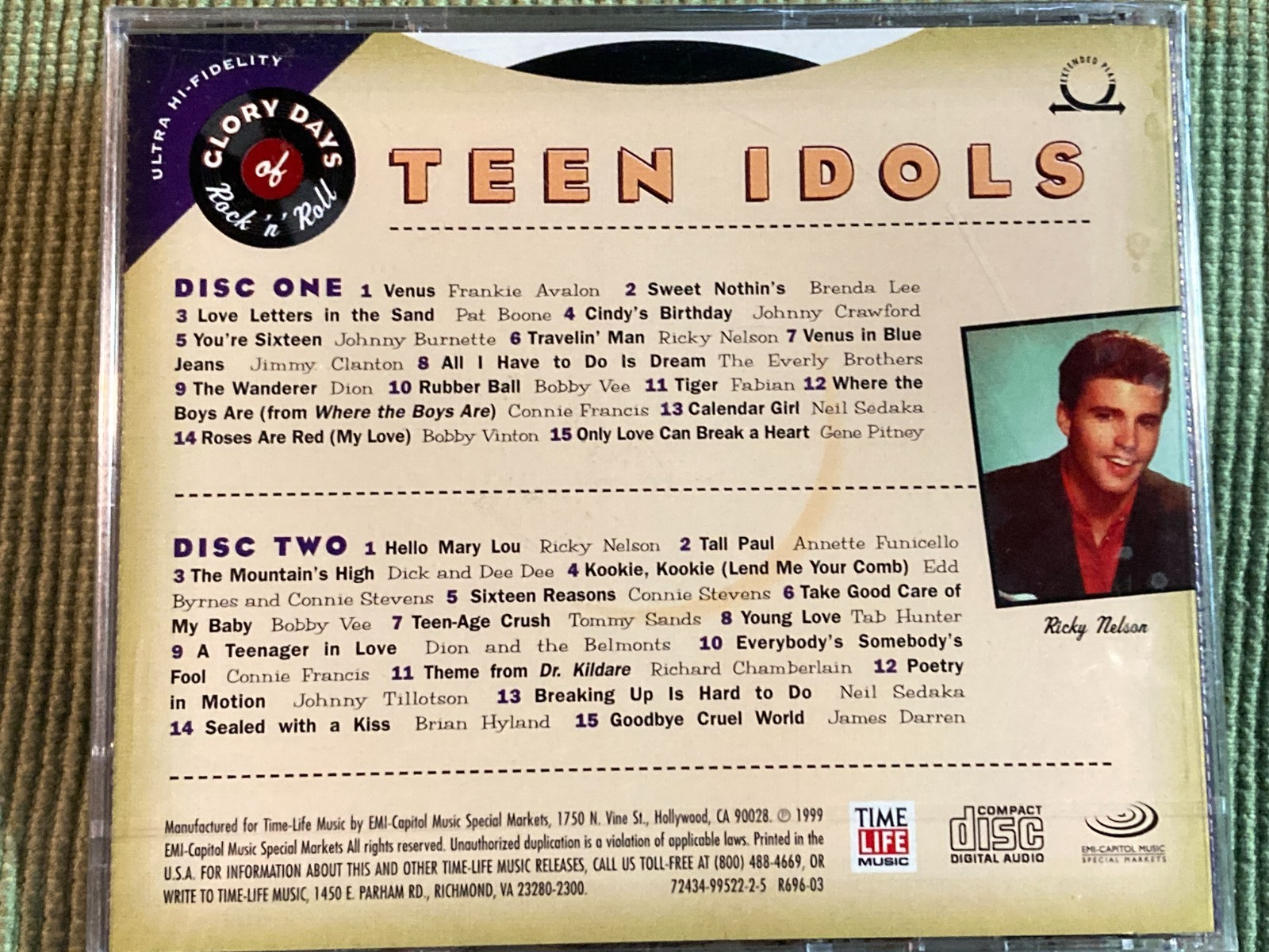 TIME LIFE MUSIC TEEN IDOLS 30 TRACK 2 CD SET NEW FACTORY SEALED! FREE ...