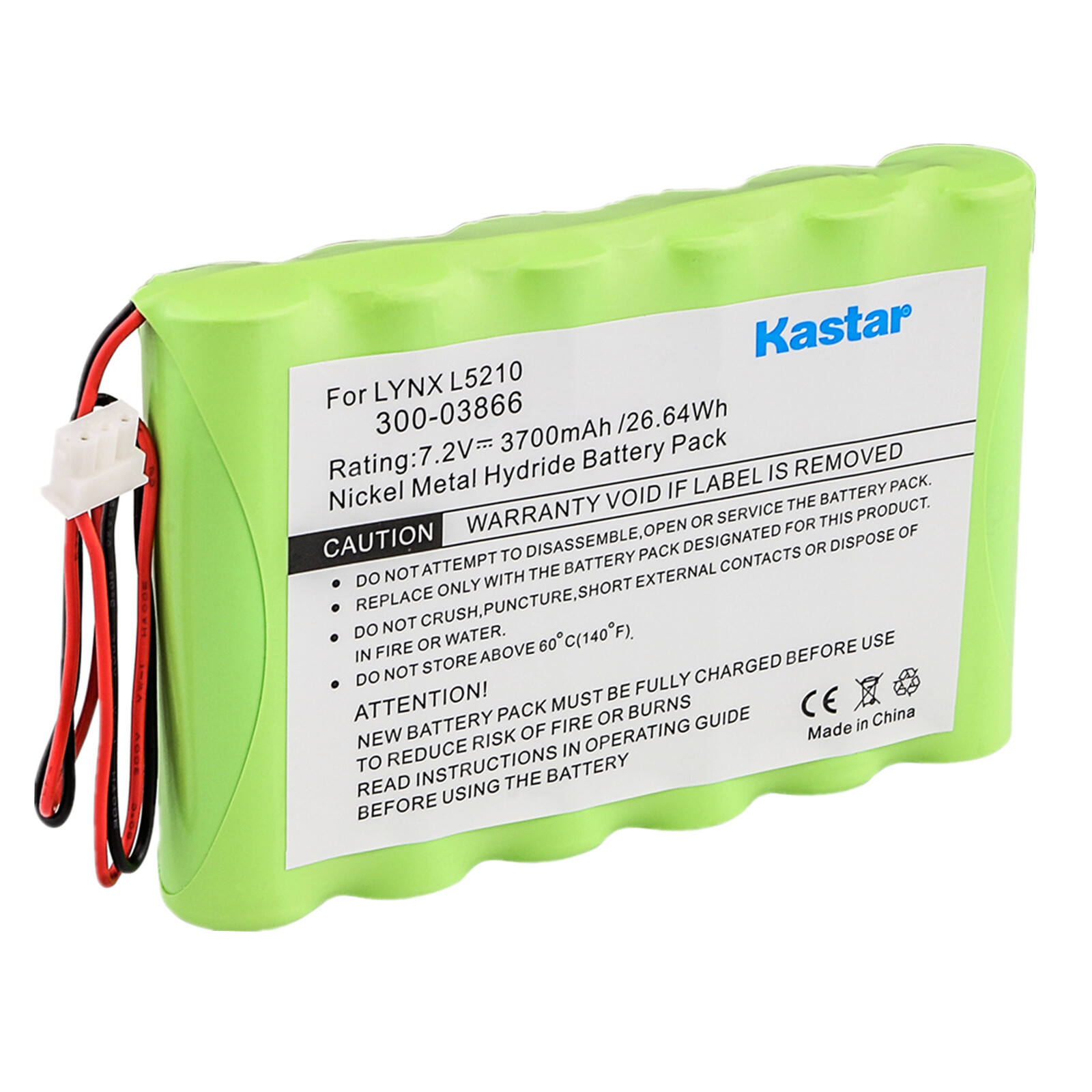 Kastar 300-03866 Battery for Honeywell Lynx Plus 5100 5200 5210 5300 ...
