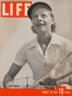 Life magazine August 28, 1939 Alice Marble. COVER ONLY | eBay
