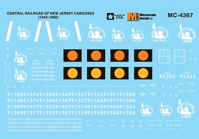 Microscale MC-4367 HO Central Railroad of New Jersey CNJ Caboose 1942 ...