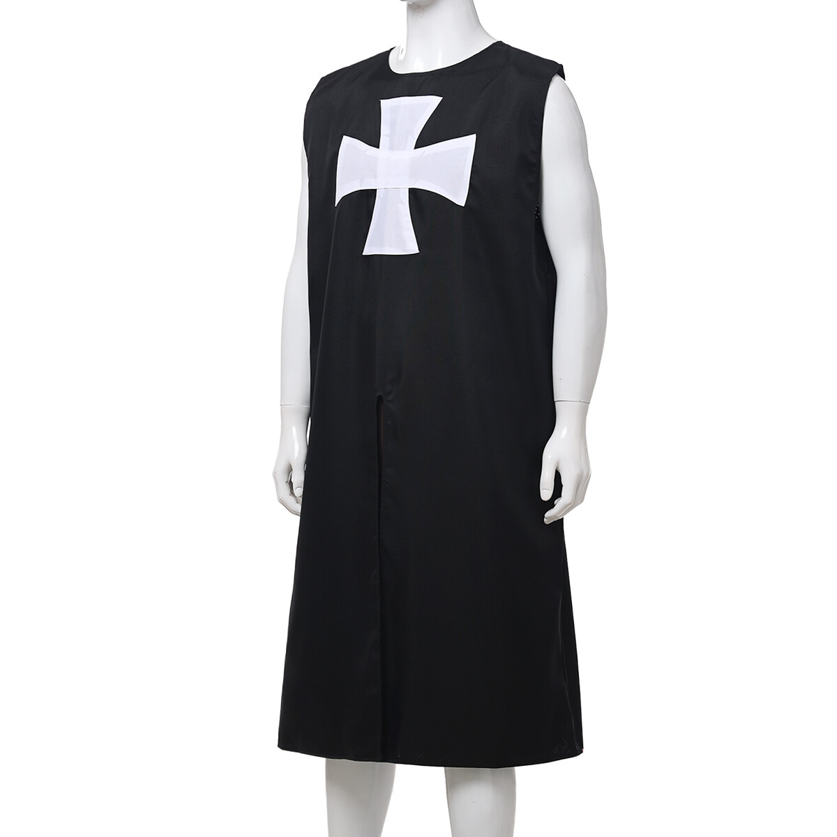 Medieval Warrior Crusaders Knight Tunic CAPE Cloak Robe LARP Cosplay ...