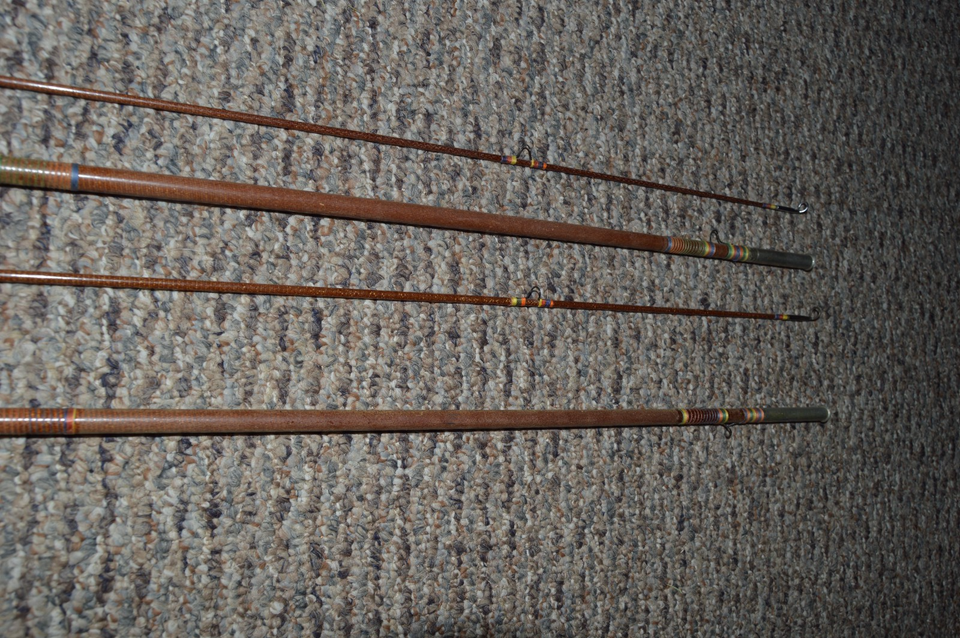 (2) Vintage Wright & McGill fiberglass fly rod "3A" 8' 6" | eBay