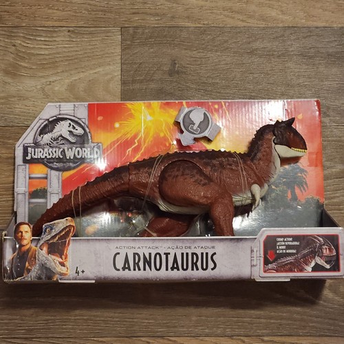 2017 Mattel Jurassic World Action Attack Carnotaurus Chomp Action New ...