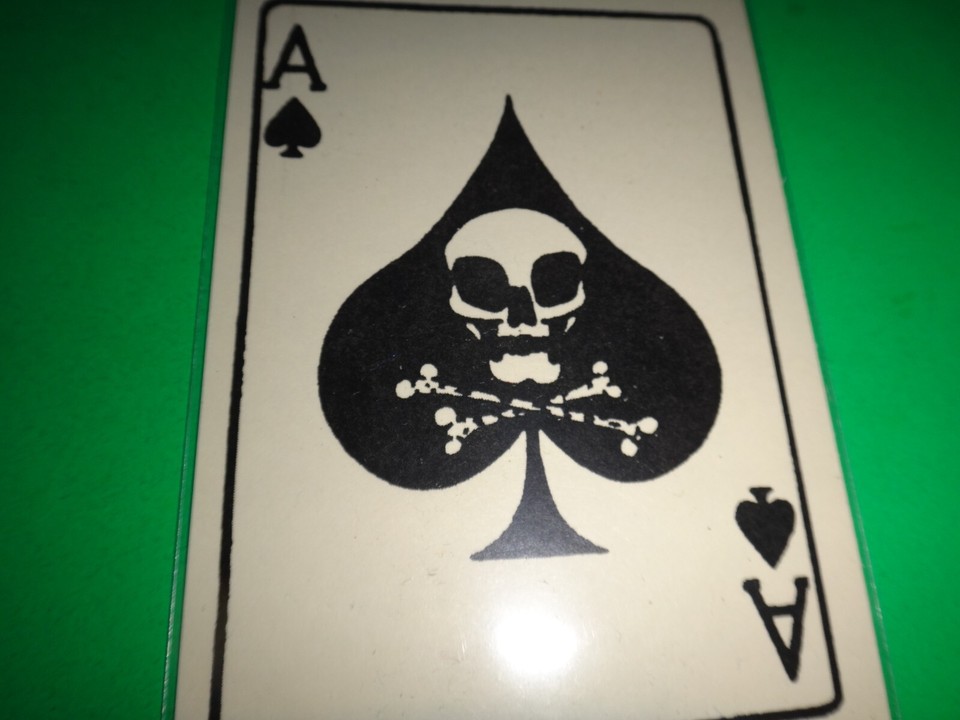Ace of Spade DEATH SKULL Propaganda Card From Vietnam War Era | eBay