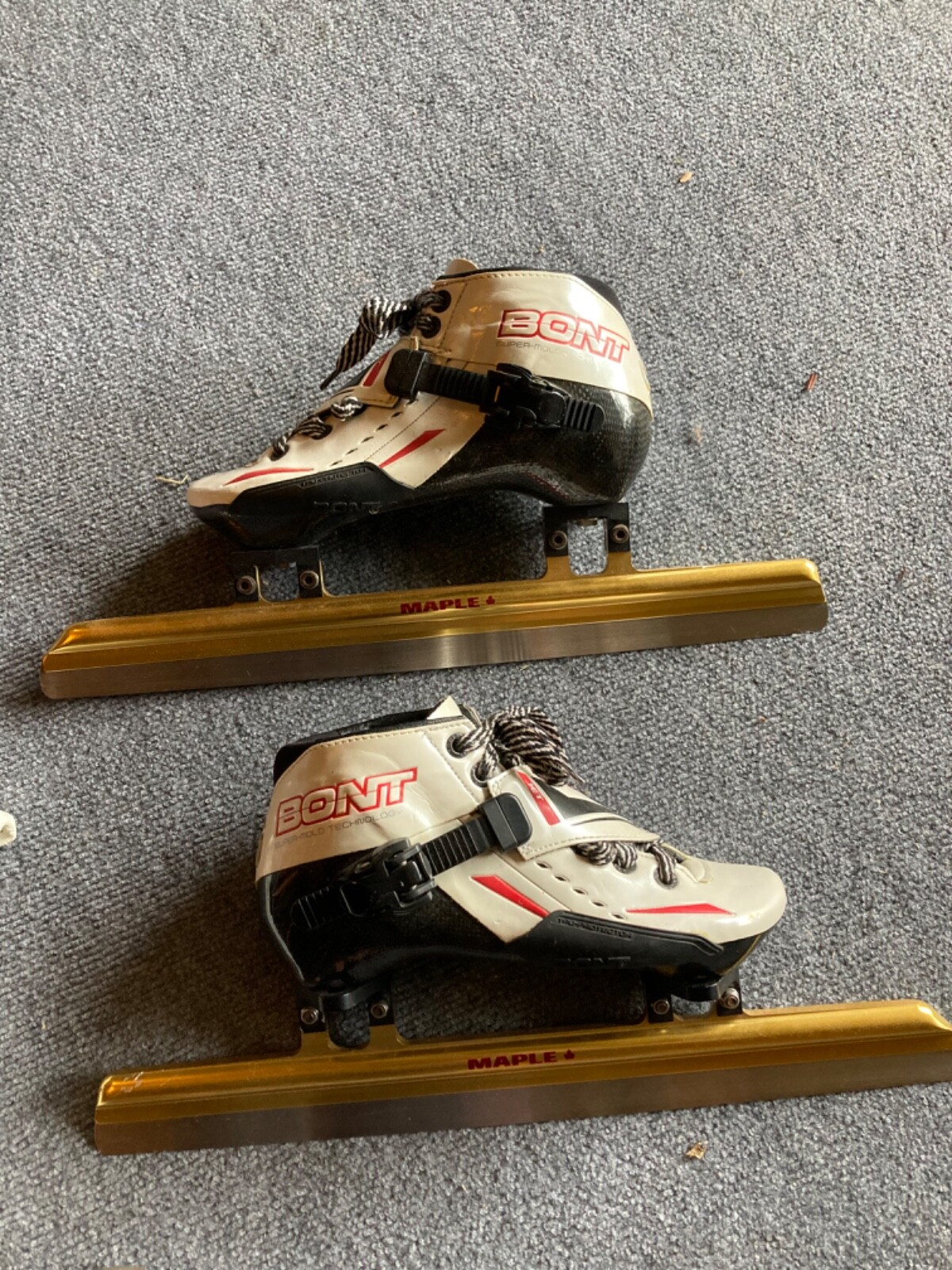 BONT speed skates/ Maple Gold blades | eBay