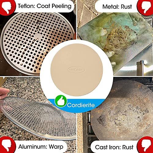 Pizza Stone 10.25 Inch Round Pizza Grilling Stone Small Pizza Stone for ...