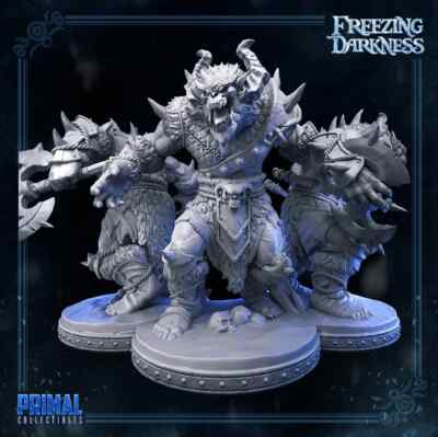 Ice Troll Boss Frozen Miniatures Fits DND D&D Pathfinder War Tabletop ...