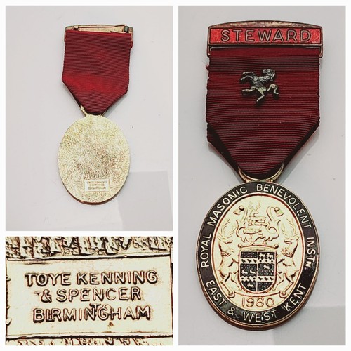 Royal Masonic Benevolent Institution Steward East & West Kent 1980 ...