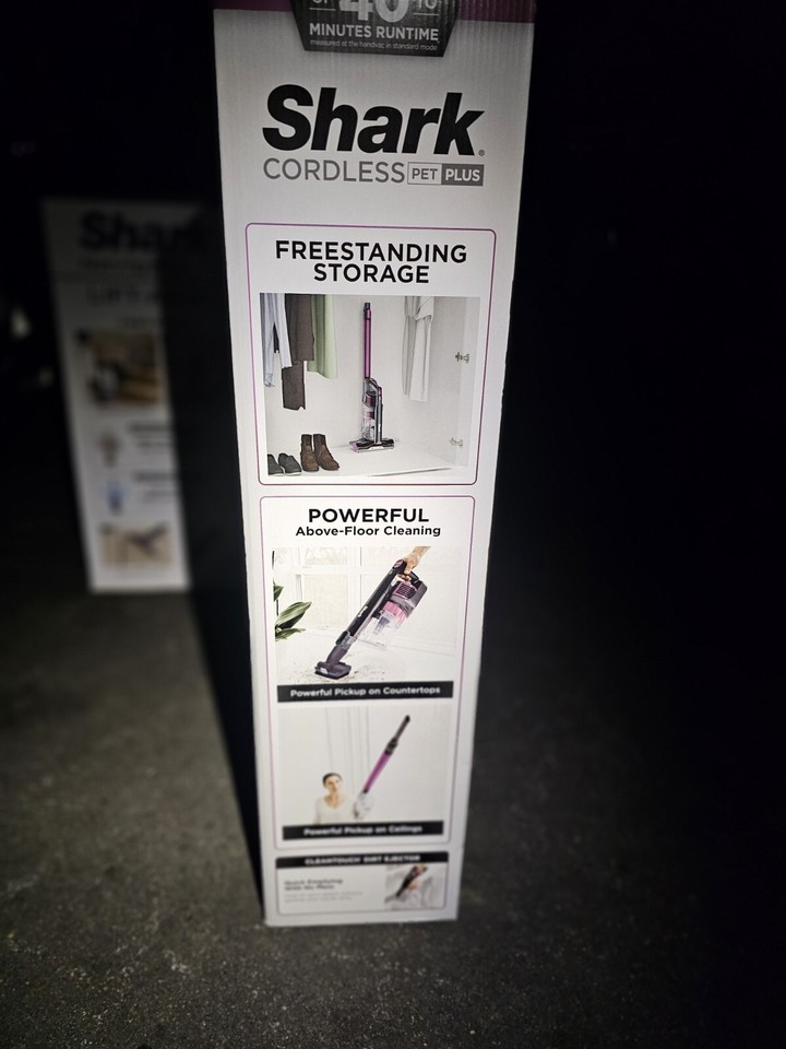 NEW-Shark Cordless Pet Plus Magenta Stick Vacuum-SEALED-Self Cleaning ...